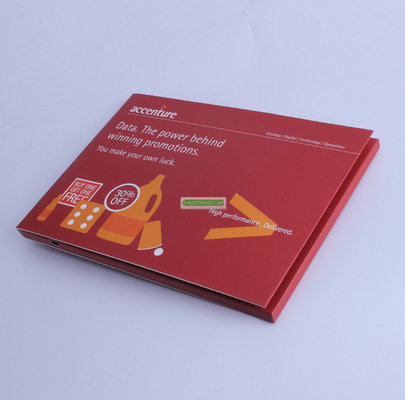 Beautiful Artificial Style and Business Gift Use customized 7 inch video brochure card