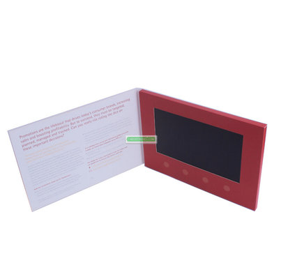 Beautiful Artificial Style and Business Gift Use customized 7 inch video brochure card