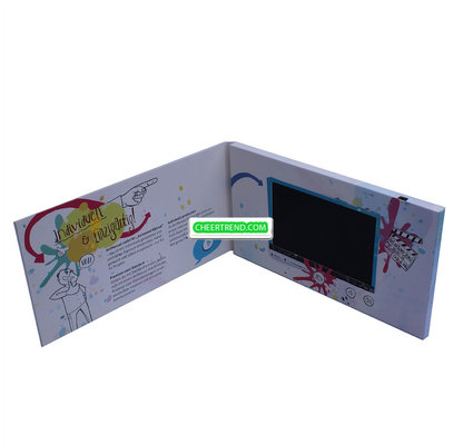 2017 Super slim TFT LCD video screen brochure module 5 inch video greeting card for christmas gifts