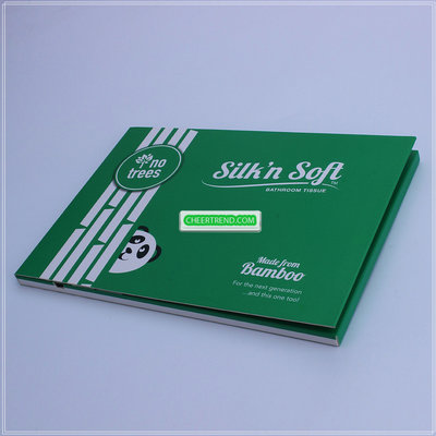 2017 Best Factory Custom 7 Inch LCD Paper Video Brochure / Video Greeting Card for Advertising