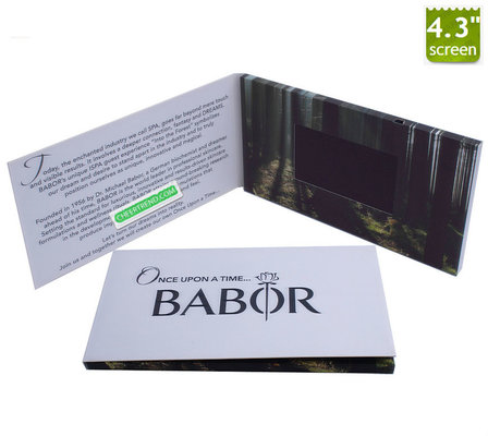 China factory supply competitive price 4.3 inch lcd advertising video brochure/lcd Video Brochure/ Video Greeting card