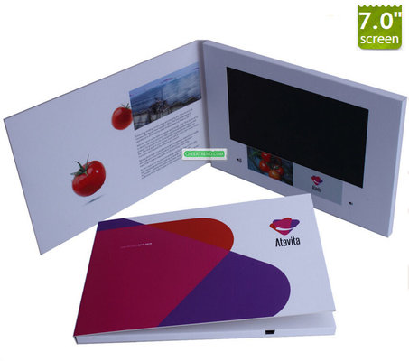 2017 High quality Promotion 7 inch digital lcd screen video greeting cards /video brochure card for advertising
