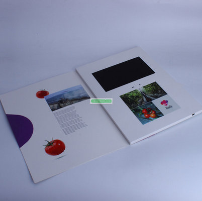 2017 Colorful custom design 7 inch lcd screen video greeting cards /video brochure card for promotion