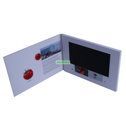 China best factory supply 7 inch LCD video brochure,video book,video greeting card with 512Mb memory