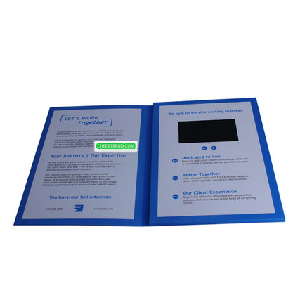 2017 New design best selling portrait 4.3 inch lcd screen video brochure digital catalogue with 128M/256M/512M/1GB