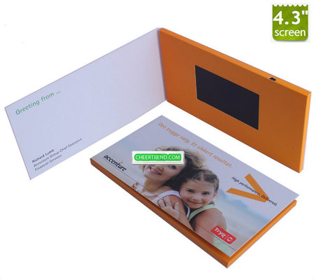 Full format 4.3'' Lcd greeting card business promotion LCD Video Brochure