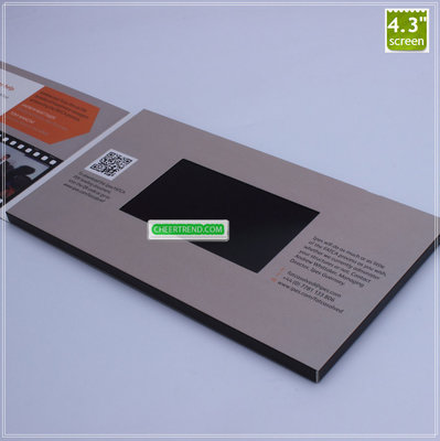 4.3 inch LCD video greeting card /  video player mailable greeting card/ lcd video brochure card
