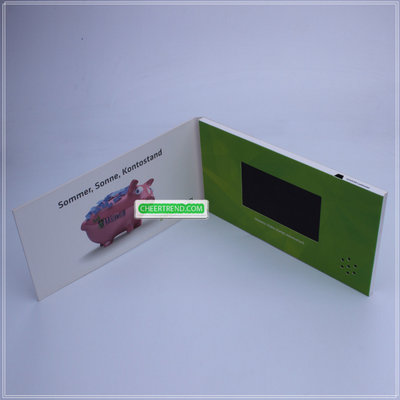 Factory high quality design 4.3 inch lcd video brochure card for gift promotion invitation video card