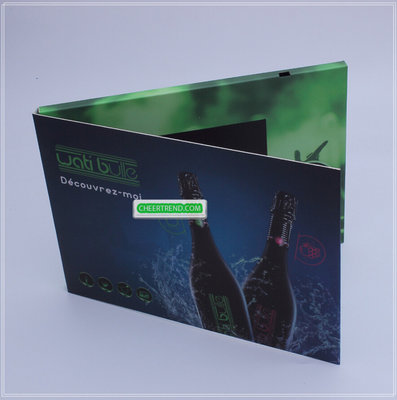 Wine advertising custom 4.3inch lcd video module for greeting cards, lcd video display module for video brochure