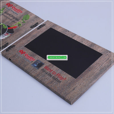 7inch video advertising display audio book for presentation lcd video greeting postcards event invitation mailer