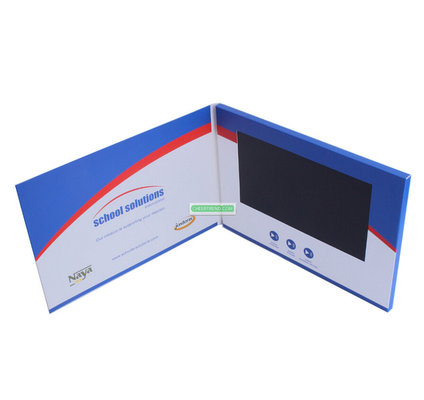 2017 Latest 7" video in paper, lcd video display card, lcd video display brochure book