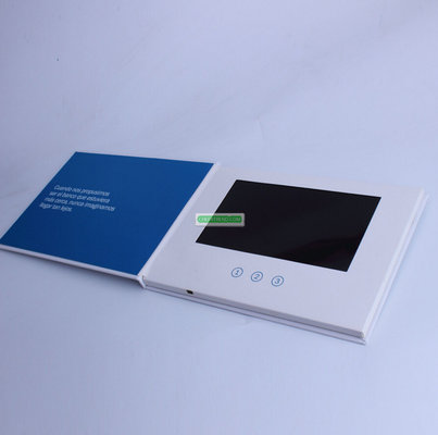 7 inch LCD tft video module with 3 videos buttons for Hardcover back greeting brochure card