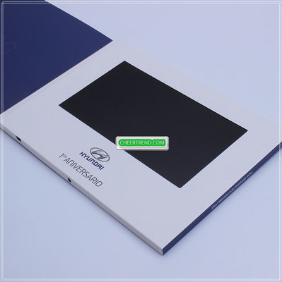 2017 Latest 7" Lcd video card media player, video in book, video in card with Headphone Jack design