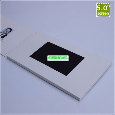 Handmade 5 inch advertising booklet/video promotional book/lcd video brochure