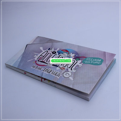 Advertising promotional gift A5 Portrait size 5" lcd screen video book with 4 Colour printing