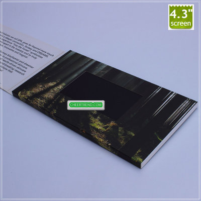 Amazing 2.4, 3.5, 4.3, 7 inch video brochure, LCD video advertising book, LCD greeting card with best price
