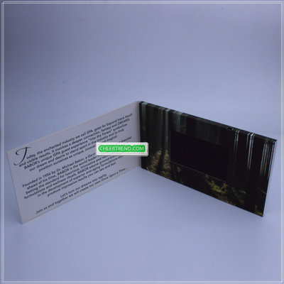 Amazing 2.4, 3.5, 4.3, 7 inch video brochure, LCD video advertising book, LCD greeting card with best price