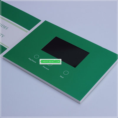 Card size 148x210mm 4.3 inch screen video lcd display video brochure /video book promotion