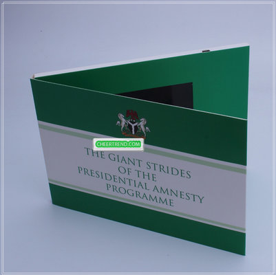 USB player video brochure card 4.3 inch LCD display restaurant video menu book