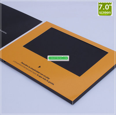 2017 High quality Promotion 7 inch digital lcd video screen greeting cards video brochure Book