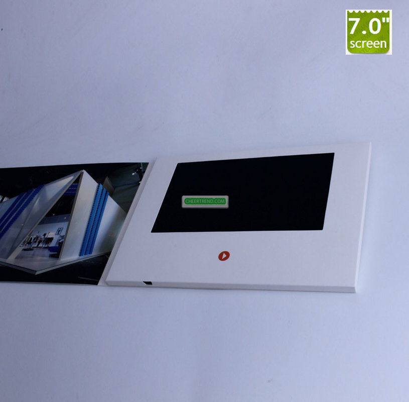 Directly manufacture 7 inch LCD screen video display /video brochure/video book/video greeting card