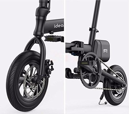 12 Inch Tyre Folding Smart Electric Bike , Outdoor Electric Mountain Bike