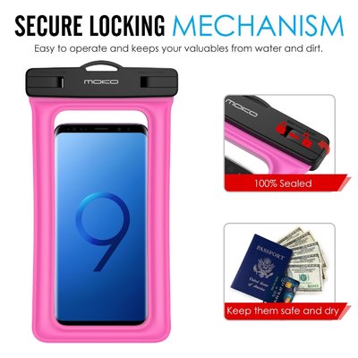 Floatable Waterproof Phone Bag With Armband Neck Strap For IPhone Samsung Huawei