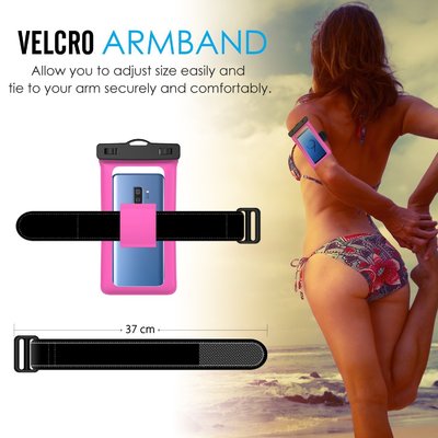 Floatable Waterproof Phone Bag With Armband Neck Strap For IPhone Samsung Huawei