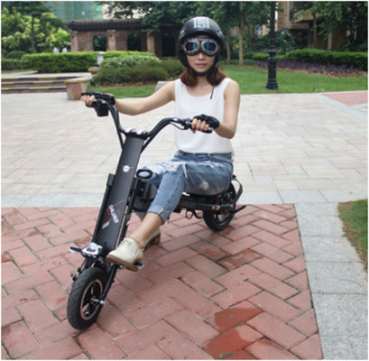 Long Lifespan Fold Up Electric Bike , Collapsible Electric Bike Cool Outlook