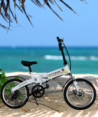 Black White Orange Color Electric Folding Bike Lightweight With CE Certification