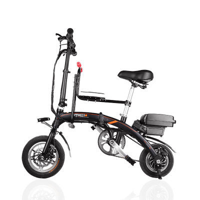 C1 Light Handy Black Collapsible Electric Bike DC 36V 250W Detachable Battery