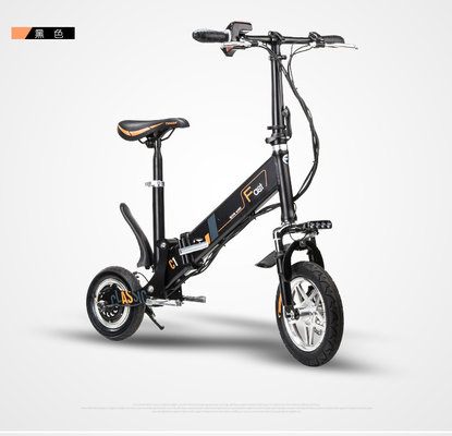 Smart Folding Electric Bike High Strength 6061 Aluminum Alloy Material In Black / White