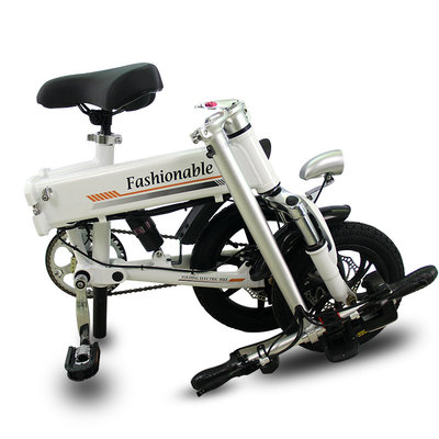 Portable Electric Fold Up Electric Bike Samsung Lithium Battery Easy To Place