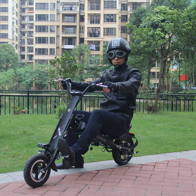 Tide Harley Foldable Electric Bike 12 " 250W Adult Lithium Battery Installation