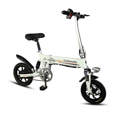 Color Black / White Folding Electric Bike YT Z1 6061 Aluminum 12/14/16 Inch