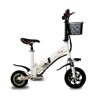 YT Portable Folding Electric Bike Color Black / White TUHUAN With Aluminum