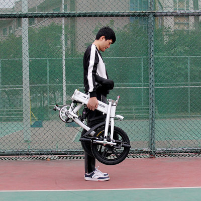 16 Inch Foldable Electric Bike LED Display Intelligent Brushless Lithium Battery