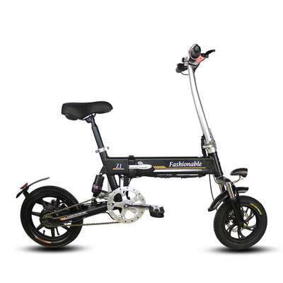 14 Inches 250W Folding Electric Bike Aluminium Alloy Body LCD Screen Meter
