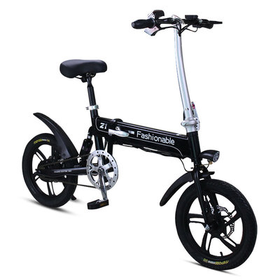 16 Inches Folding Electric Bike 250W 36V Lithium Battery Disc Brake For Adult