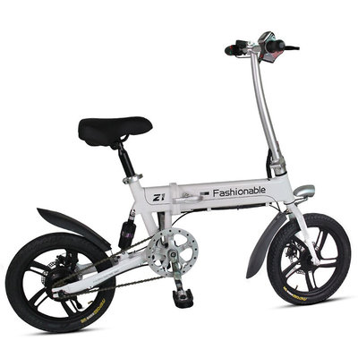 16 Inches Folding Electric Bike 250W 36V Lithium Battery Disc Brake For Adult