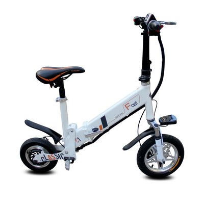 Lightweight Folding Electric Mountain Bike 36V 7.8A 250W 12 Inches Wheels