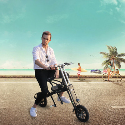 Removable Battery Electric City Bike 12 Inches Wheels 6061 Aluminum Alloy Body