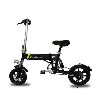 14'' Folding Electric Bike Aluminium Alloy Body DC 42V 2000ma Charger Brushless Motor