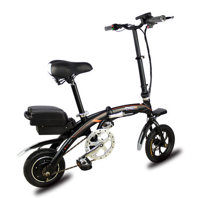 Headlamp Lightweight Electric Folding Bike 250 W 7.8 AH 12 Inches Detachable Battery