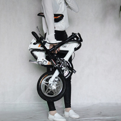 DC36V Controller Folding Electric Bike 12 Inches Wheels LCD Screen Meter For Ladies