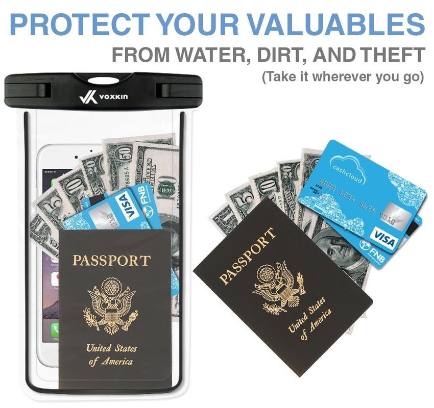 Clear Shatterproof Waterproof Phone Bag Cell Phone Water Protector Light Weight