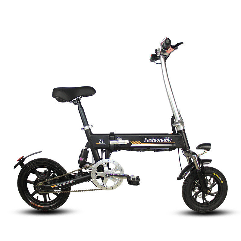 14 Inches 250W Folding Electric Bike Aluminium Alloy Body LCD Screen Meter