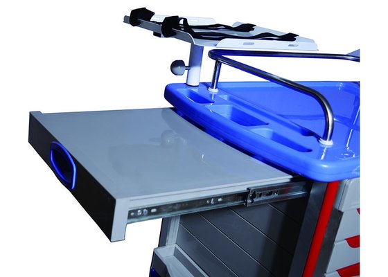 Dust Proof Emergency Medicine Trolley Centralized Locking System Optional Size