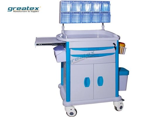General Purpose Emergency Crash Cart Anti Static Prevent Hair Winding Move Flexibly