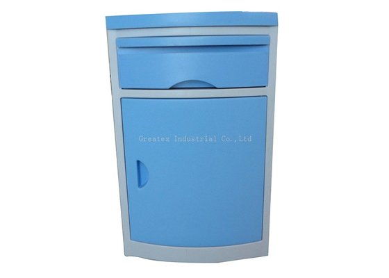 ABS Plastic Hospital Patient Room Furniture With Dinning Board / Towel Hangers